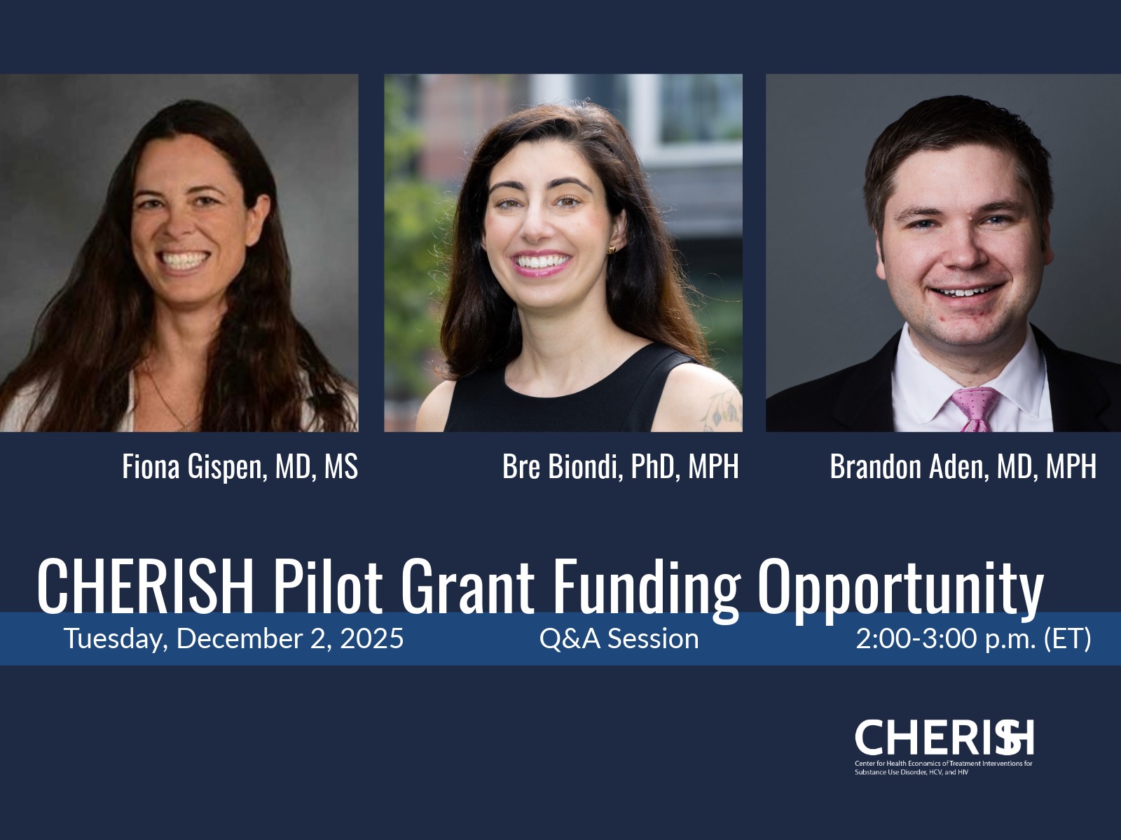 Q&A Session: CHERISH Pilot Grant Funding Opportunity - CHERISH